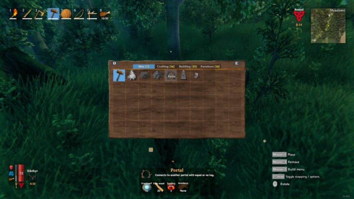 Wie baut man Portale und Teleporter in Valheim?