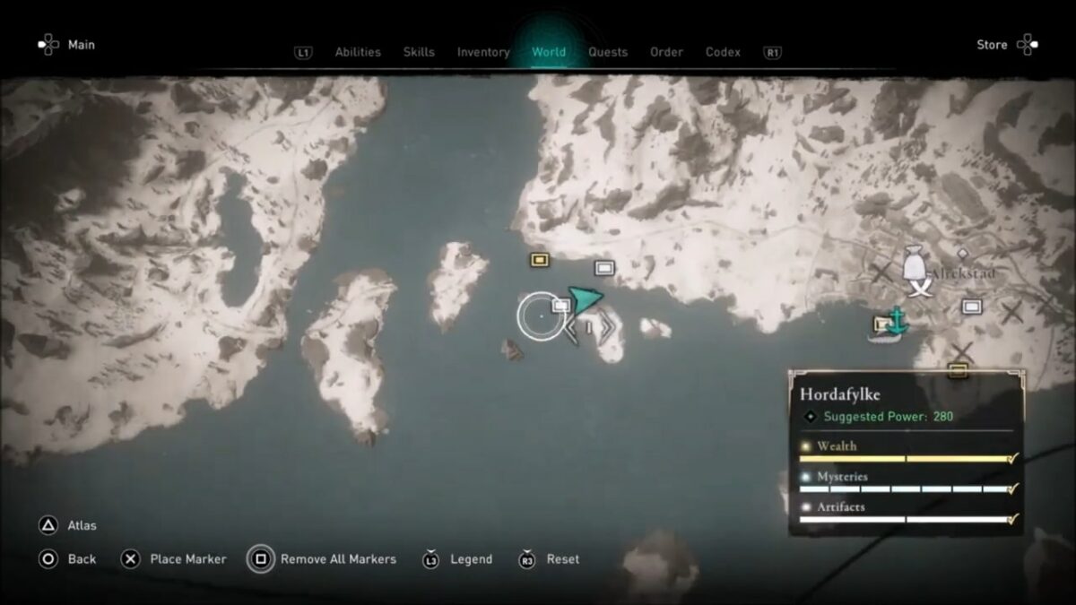 Big Shad and Mackerel Fishing Location in AC Valhalla