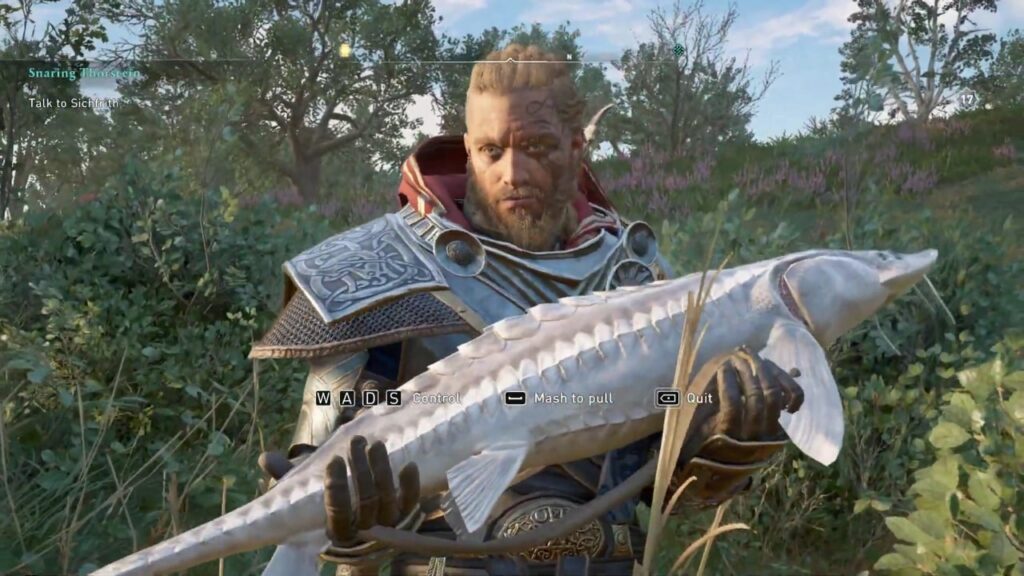 Where to Find the Big Sturgeon Fish in AC Valhalla? - Guide