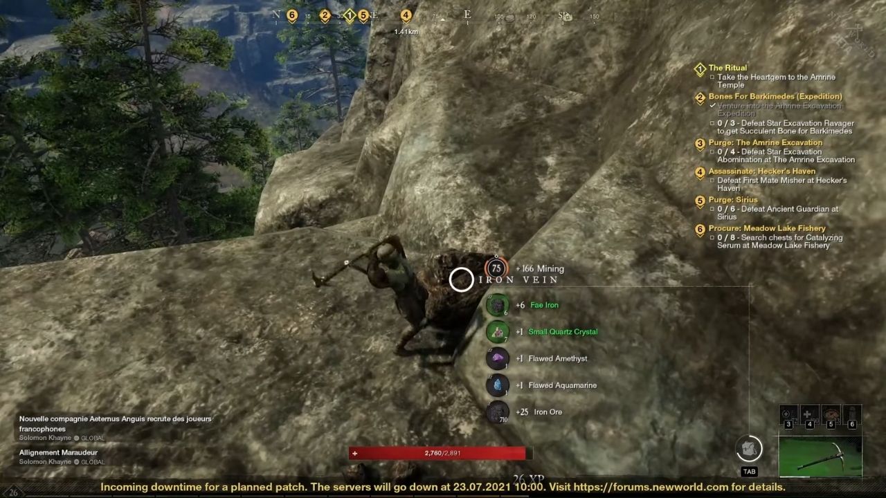 New World에서 Fae Iron을 찾는 방법은 무엇입니까? 철광맥 위치