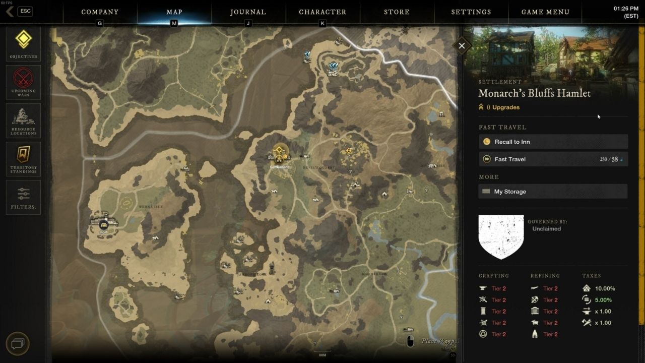 What are the Different Ways of Fast Traveling in New World?