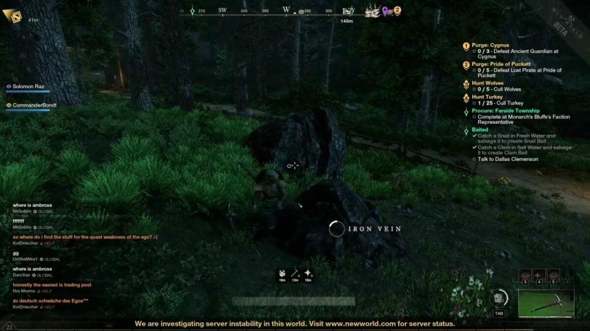 How to find Fae Iron in New World? Iron Veins Location