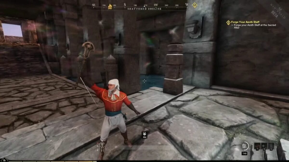 How to obtain and upgrade Azoth Staff in New World?