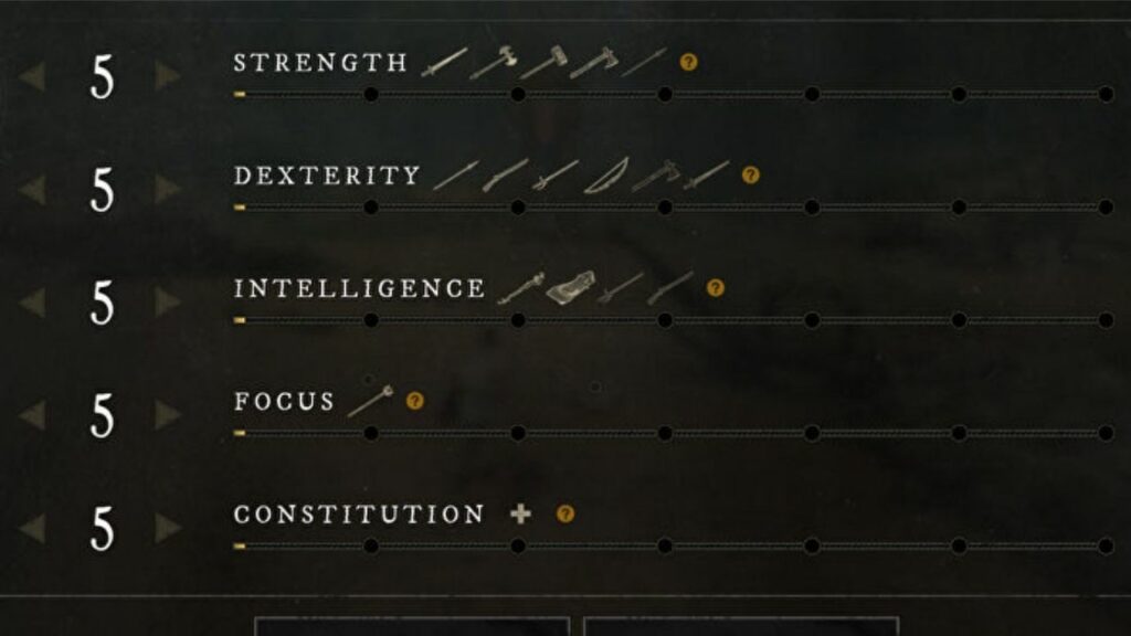 Attributes in New World: How to use them and put points?