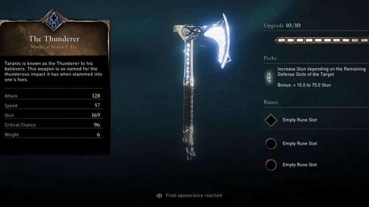 How to get The Thunderer Axe in AC Valhalla? Easy Guide