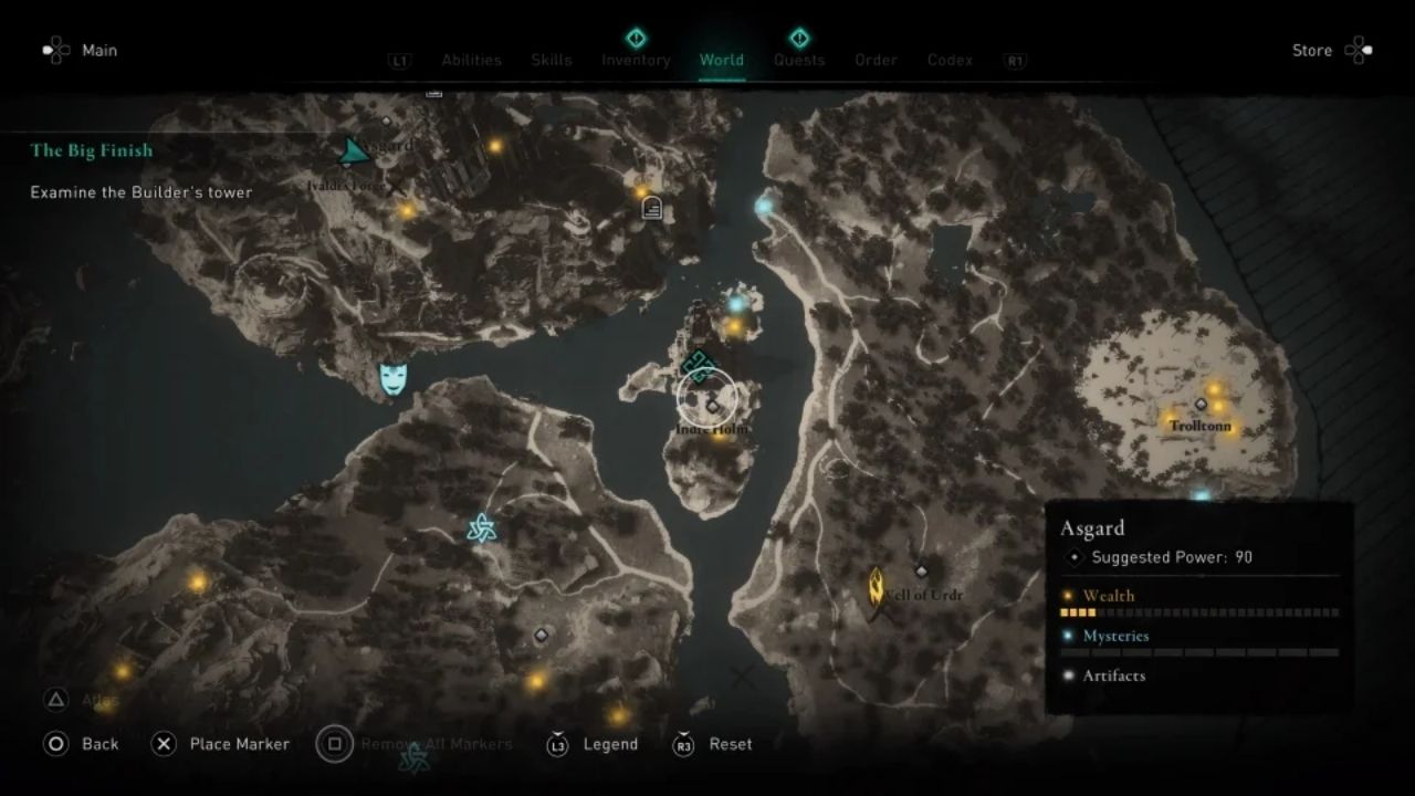 How to respond to the builder in The Big Finish AC Valhalla?