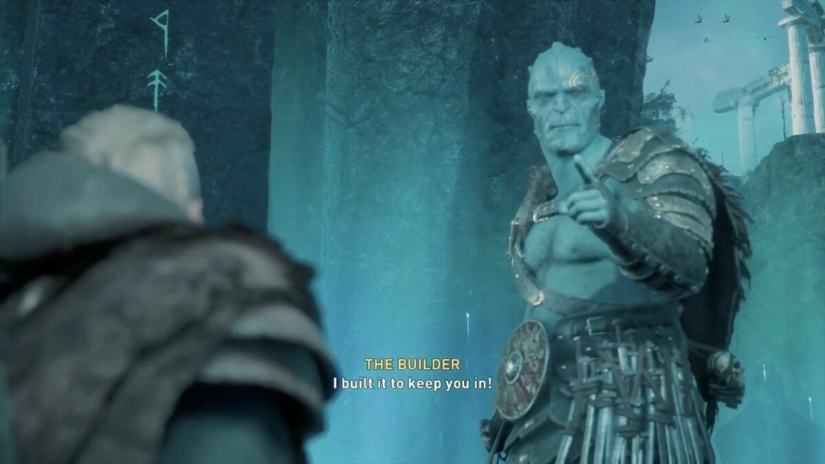 How to respond to the builder in The Big Finish AC Valhalla?