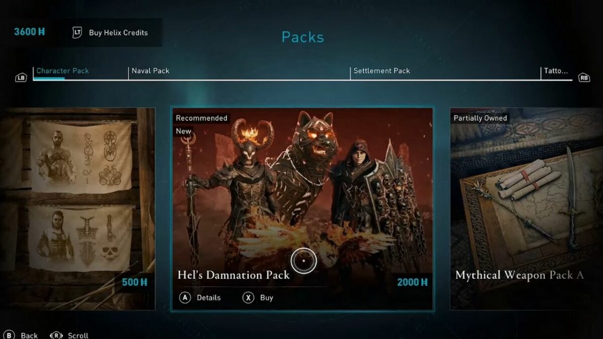 How to obtain the Hel’s Damnation armor set pack in AC Valhalla?
