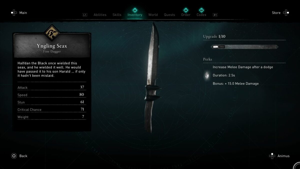Which is the best dagger in Assassin’s Creed Valhalla?