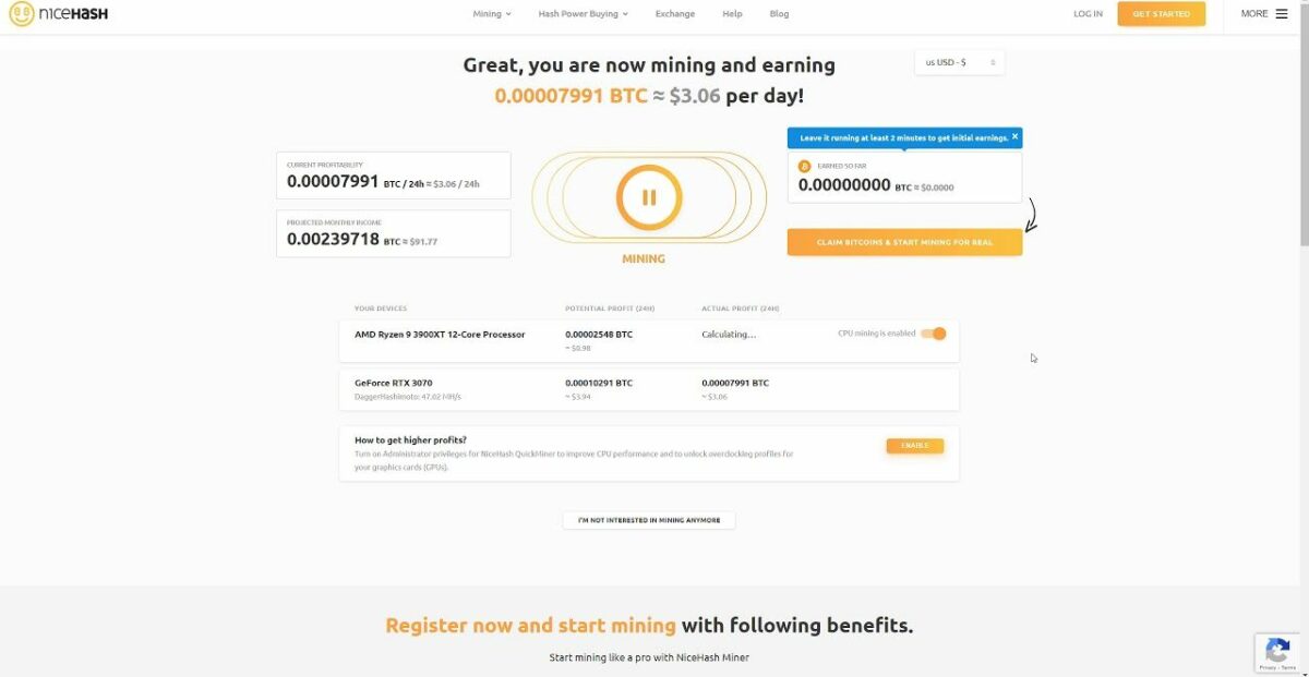 Does NiceHash Quickminer feature LHR Unlock for GPUs?