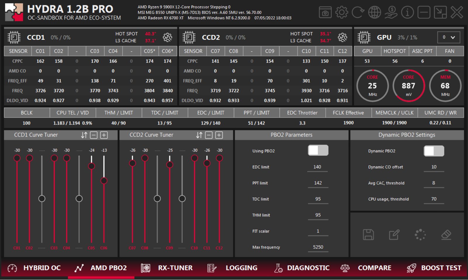 Hydra 1.2 OC 更新提供 Zen4 支持和 RX-Tuner 功能