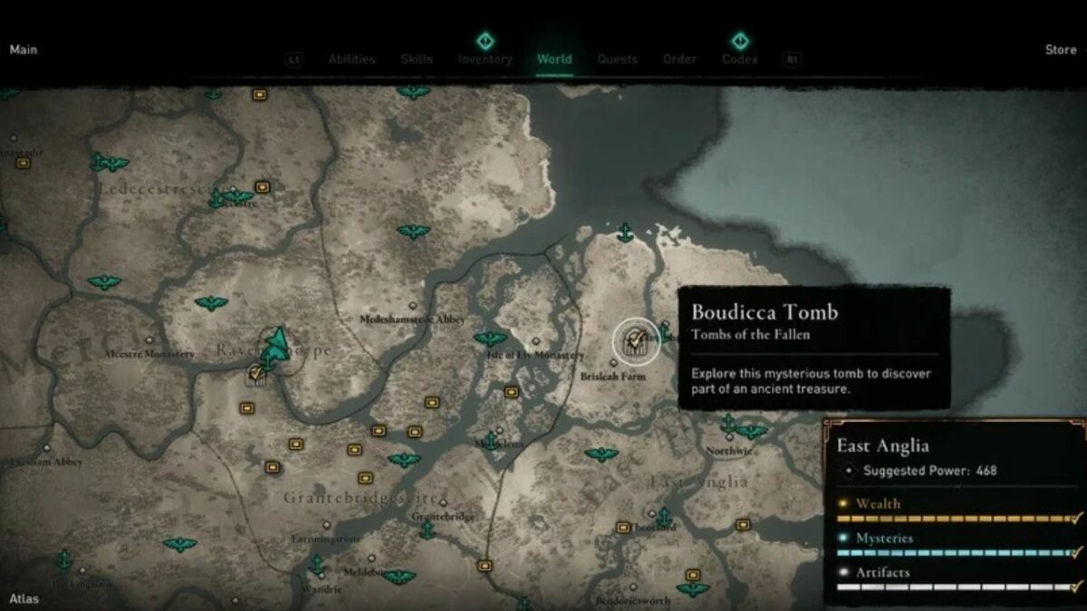 Where to find all the Tomb Artifacts in AC Valhalla?