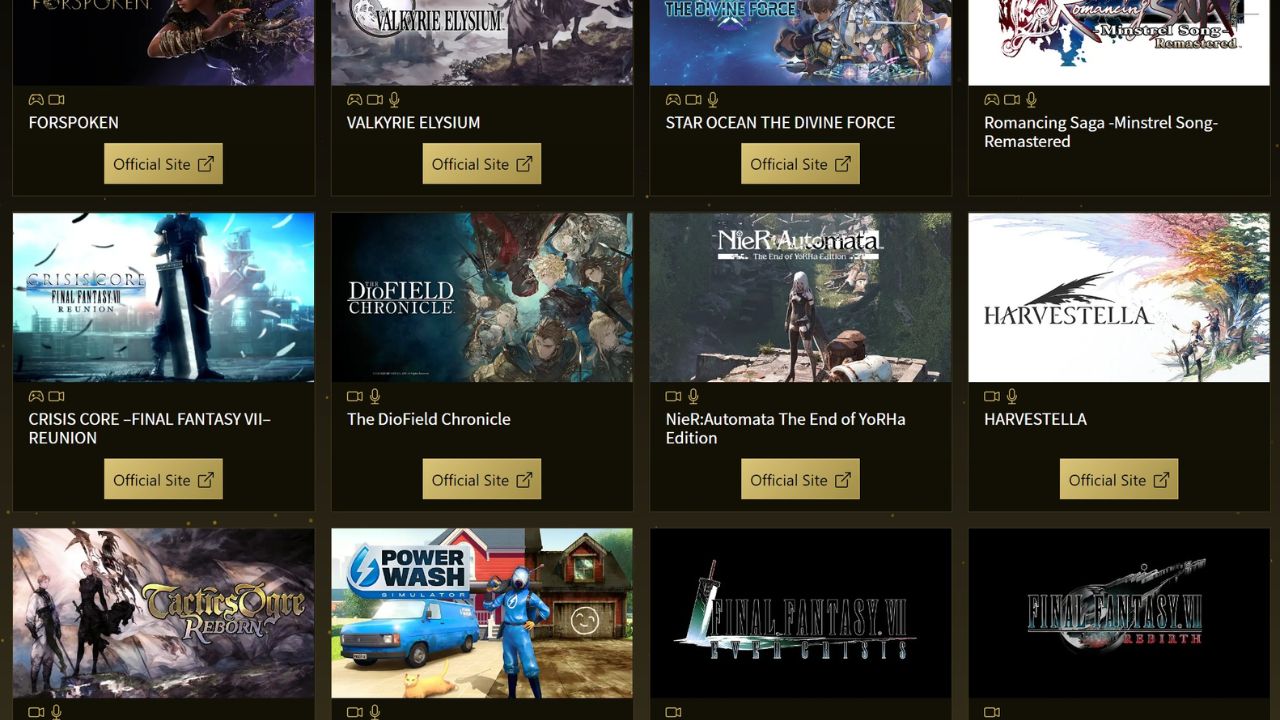 Square Enix Reveals its Tokyo Game Show 2022 Schedule