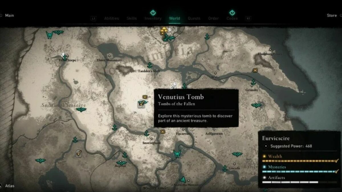 Where to find all the Tomb Artifacts in AC Valhalla?