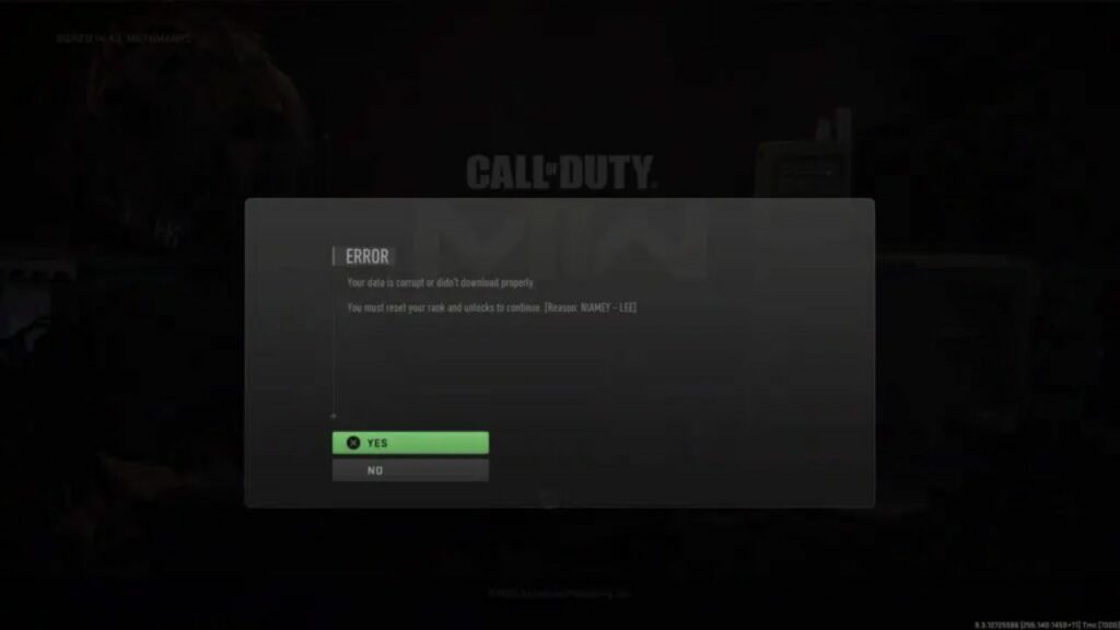Fixing The NIAMEY-LEE Error—Call of Duty: Modern Warfare 2