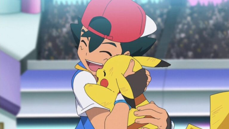 What episode does Ash become world champion?