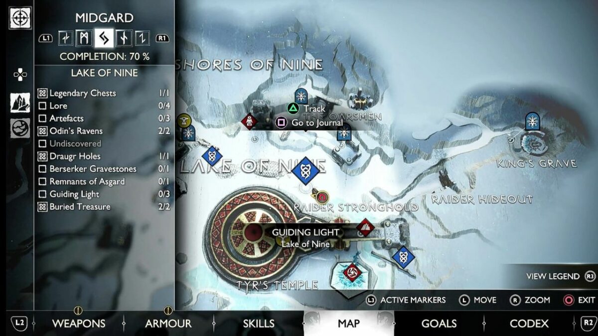 All Lake of Nine Artifacts Location – God of War: Ragnarok