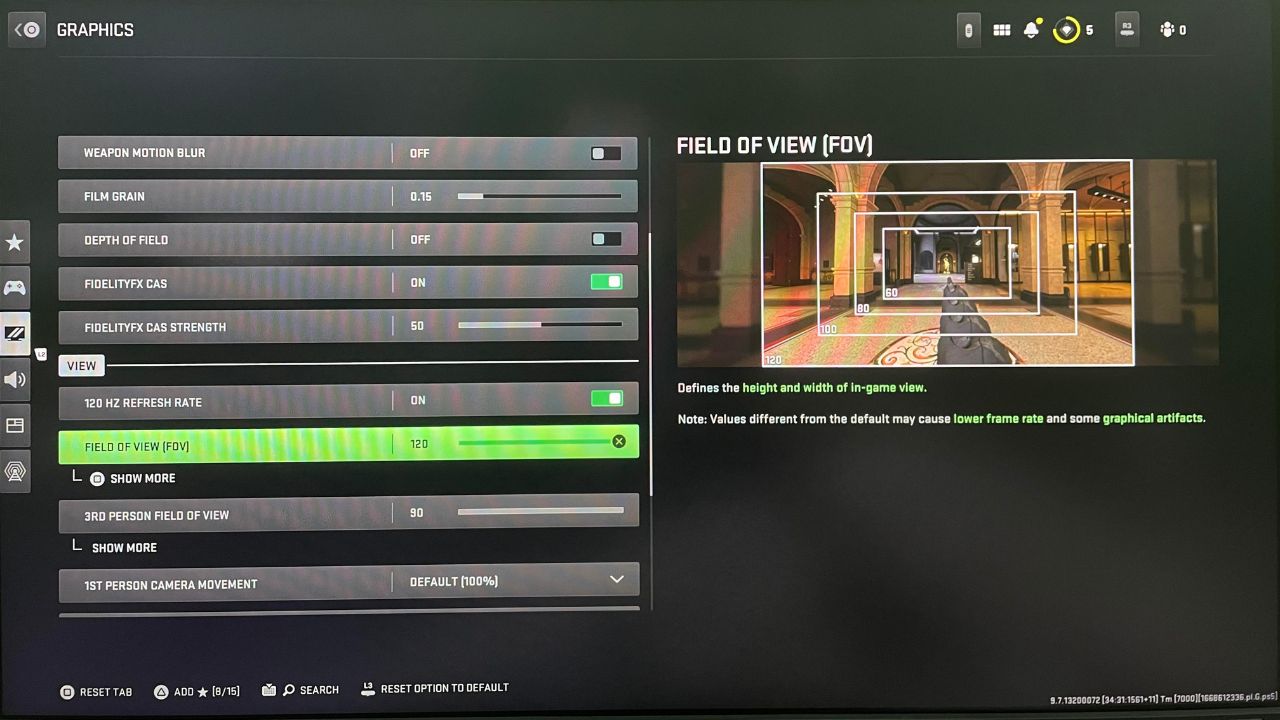 Does COD Warzone 2 have a FOV slider?