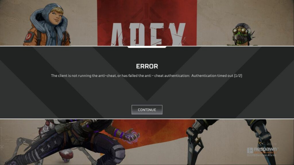 How to fix Apex Legend Anti Cheat authentication failure?