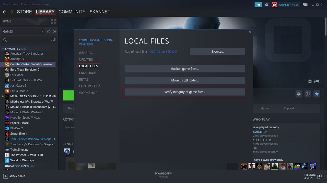 How to fix CSGO stuck at initialising world?