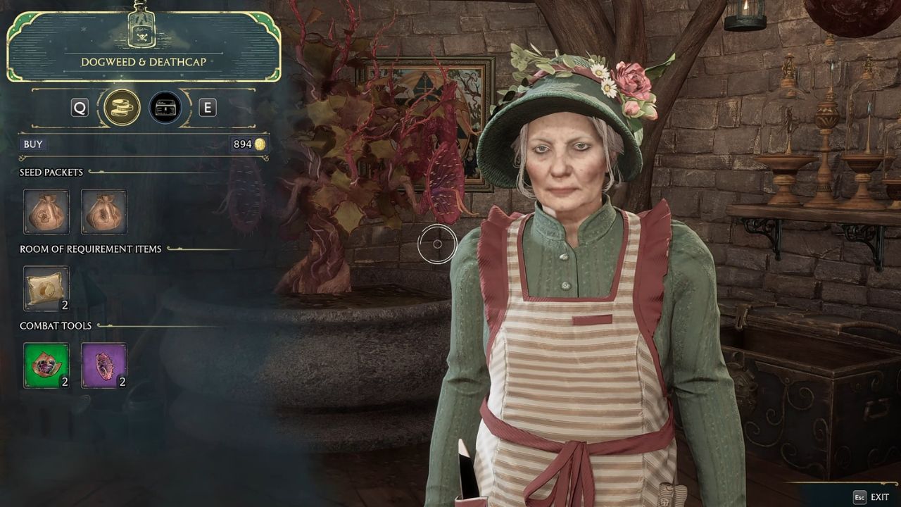 Where to find Dogweed and Deathcap in Hogwarts Legacy?