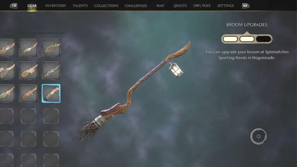 What are the top 5 best-ranked brooms in Hogwarts Legacy?