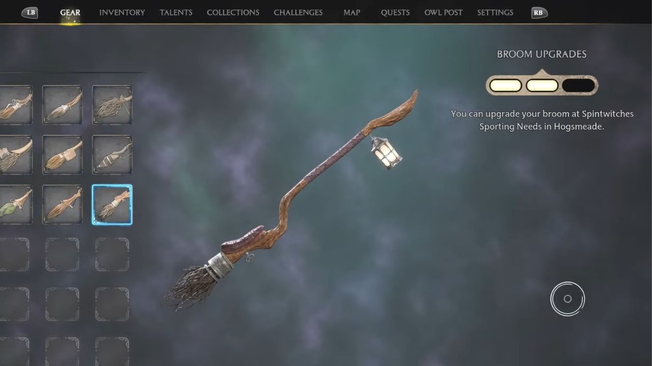 What are the top 5 best-ranked brooms in Hogwarts Legacy?