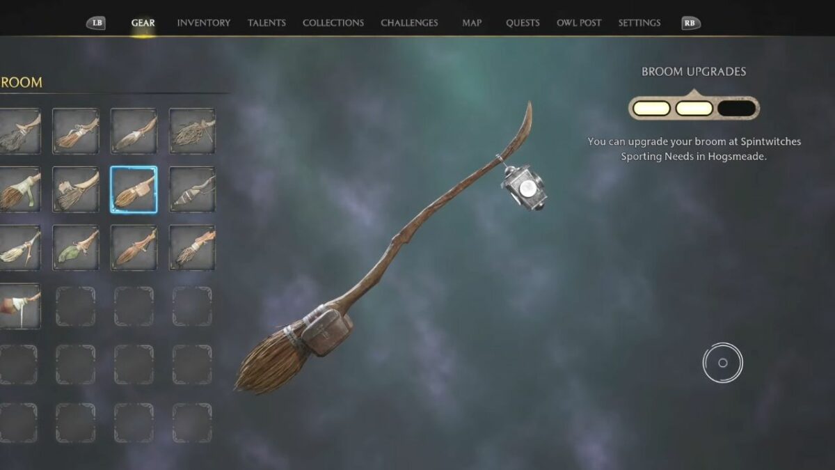 What are the top 5 best-ranked brooms in Hogwarts Legacy?