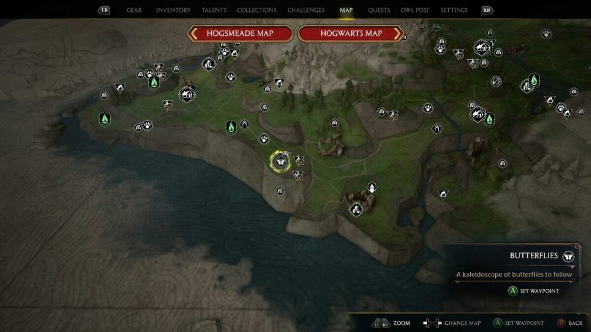 Where to find all the butterflies in Hogwarts Legacy?