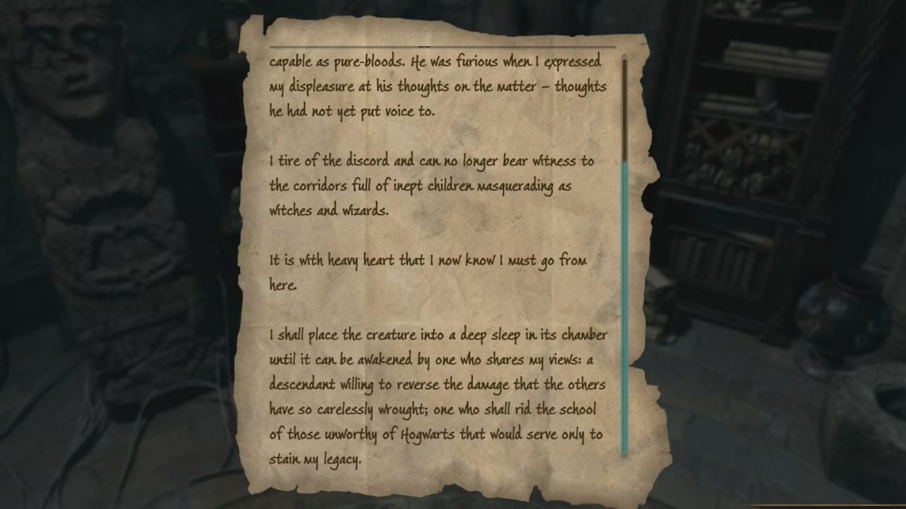 How to open Salazar’s Chamber of Secrets in Hogwarts Legacy?