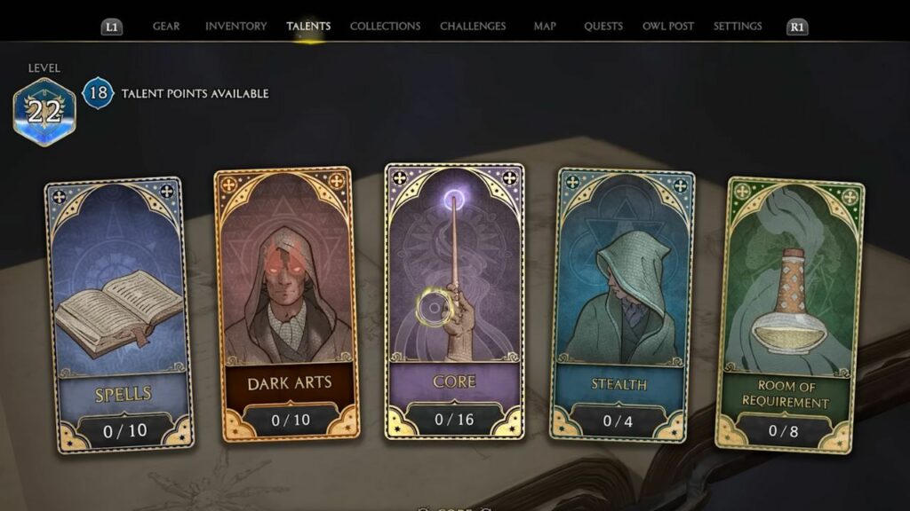 How many talent points do players get in Hogwarts Legacy?