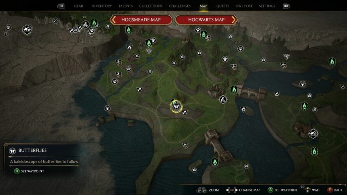Where to find all the butterflies in Hogwarts Legacy?