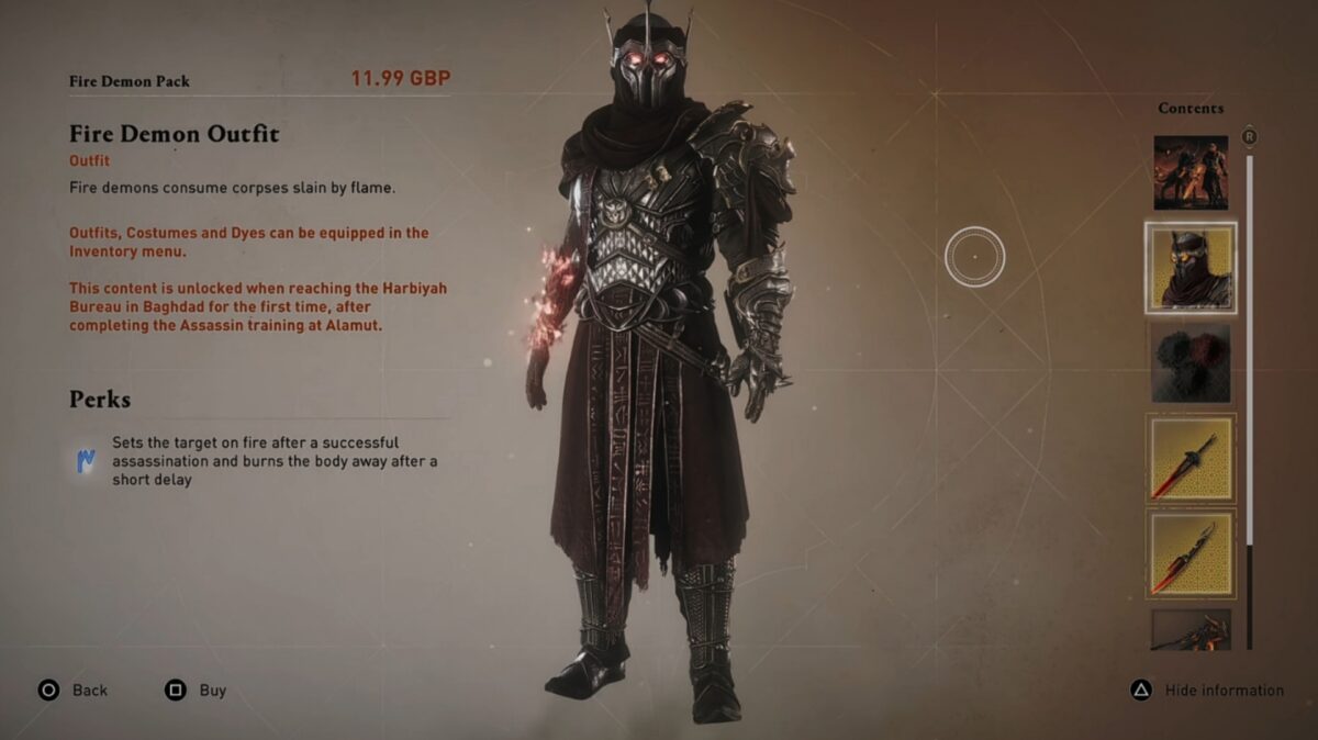 How to unlock the Fire Demon Pack in AC Mirage? Easy Guide