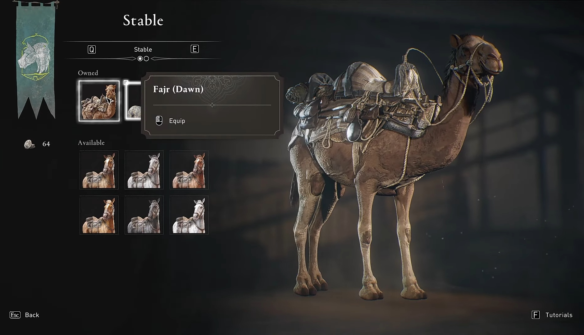 How to get a mount in AC Mirage? How to customize them?
