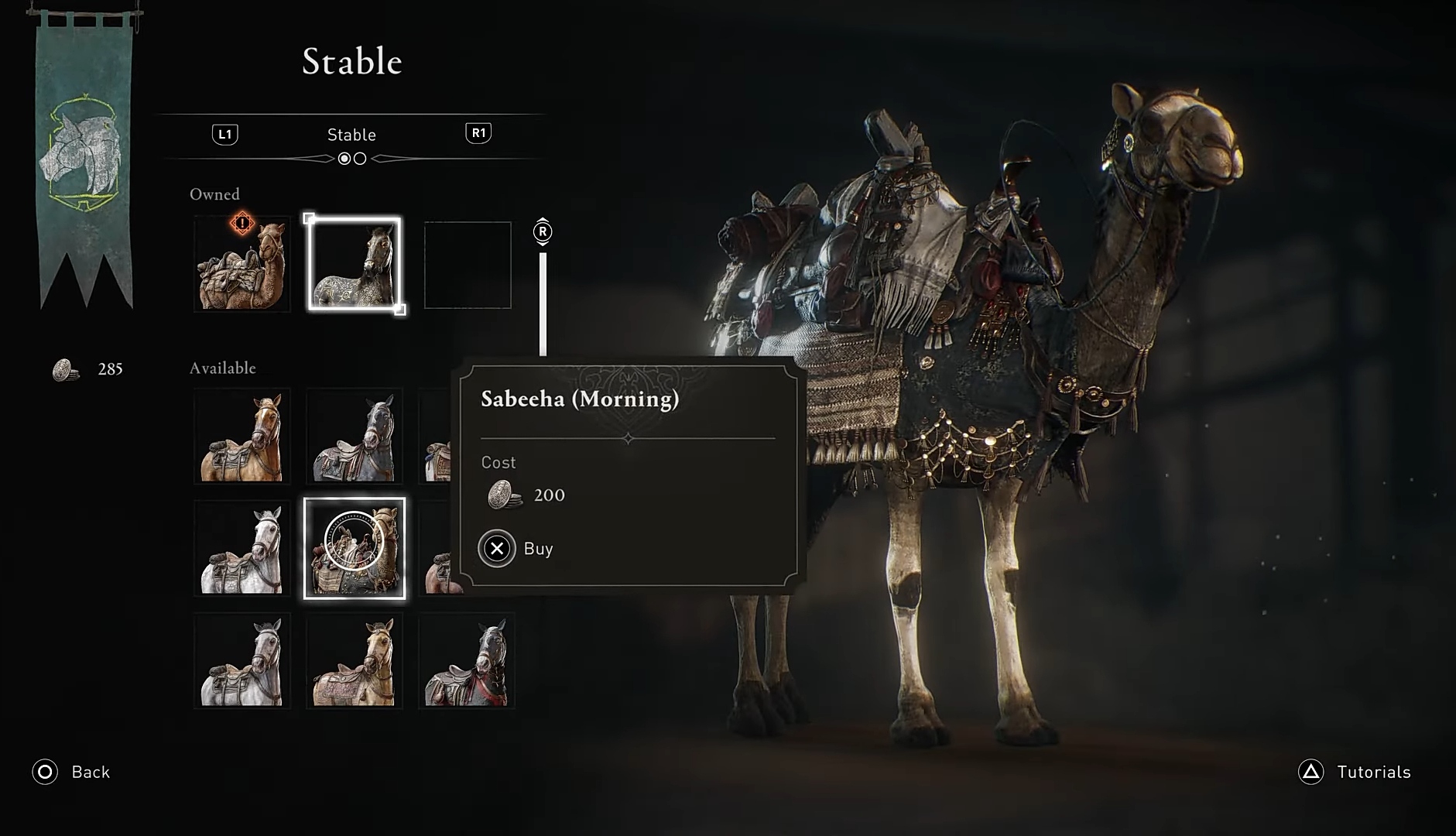 How to get a mount in AC Mirage? How to customize them?