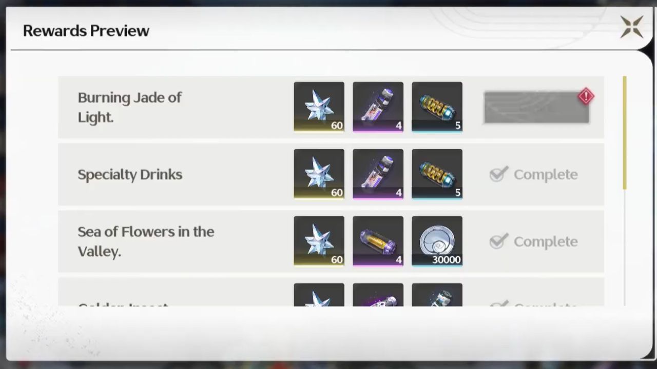 Wuthering Waves Burning Jade of Light Quest