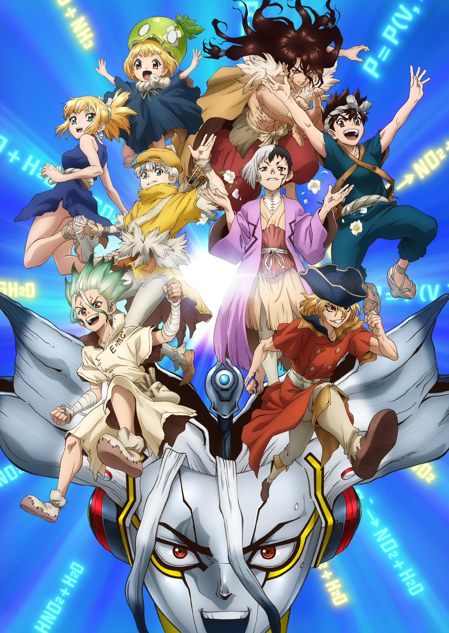 Dr. STONE Releases 5th Anniversary Key Visual