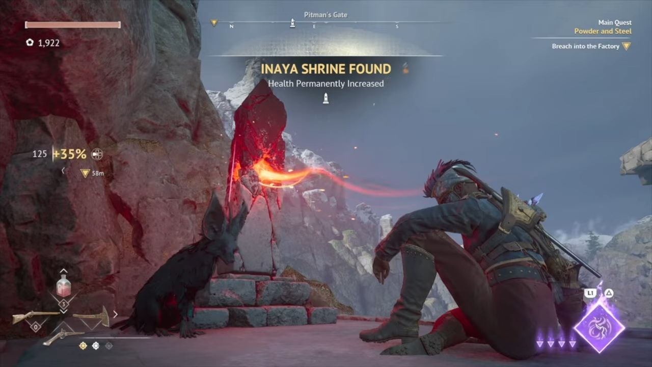 Inaya Shrines And Healing Flasks Locations in Flintlock