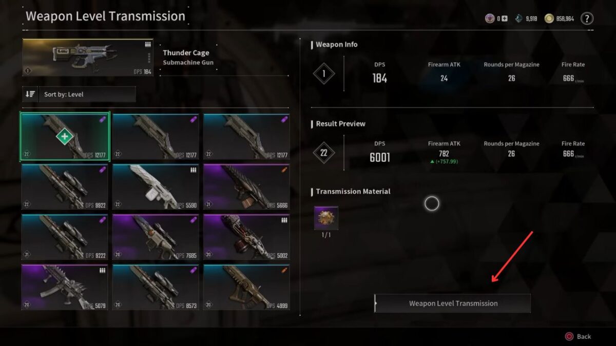 How to Level Up Weapons (Guns) in The First Descendent?