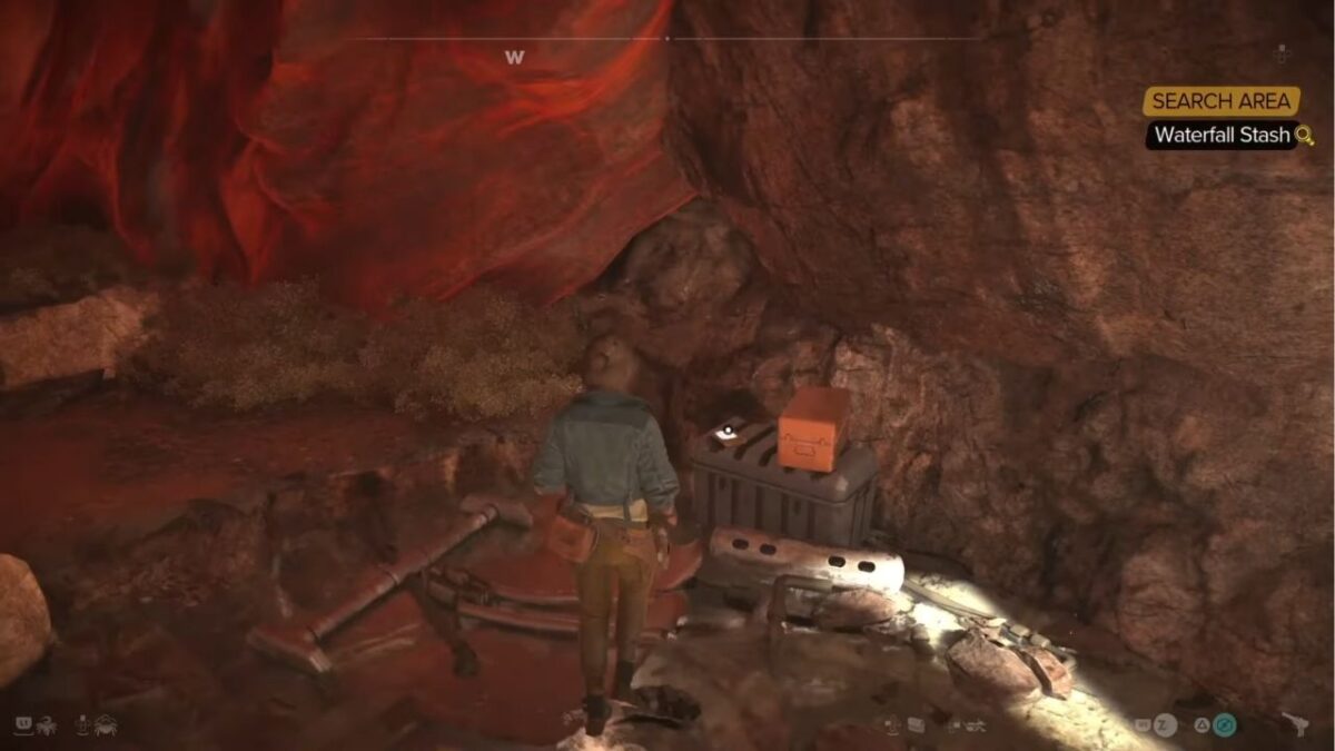 How to find the Hidden Waterfall Stash in Star Wars Outlaws?