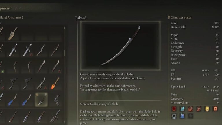 How to get Falx curved sword in Elden Ring DLC? Easy Guide