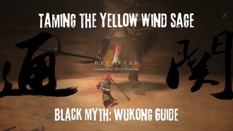 How to Defeat the Yellow Wind Sage in Black Myth: Wukong