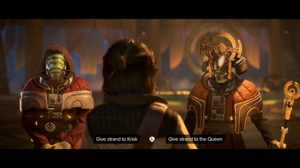 Should you give the strand to Krisk or the Ashiga Queen?