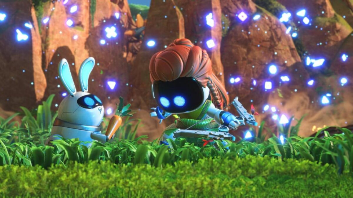 How to defeat enemies using the Tripcaster in Astro Bot?
