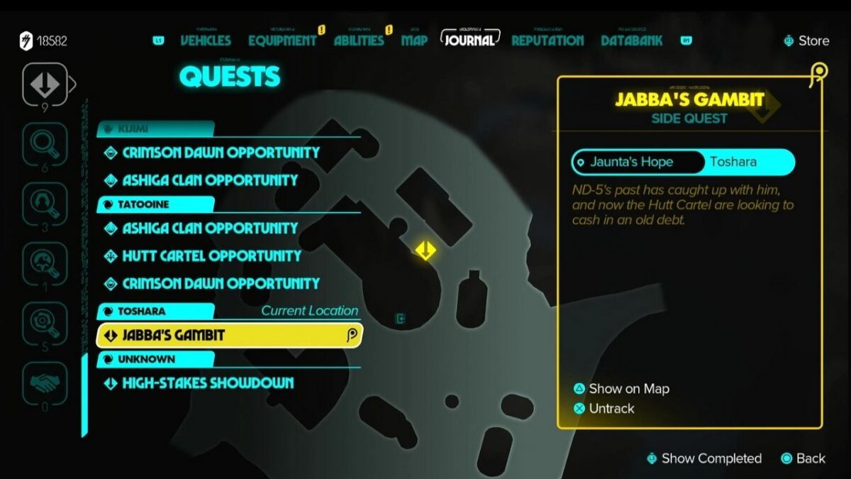 How to complete Jabba’s Gambit Quest in Star Wars Outlaws
