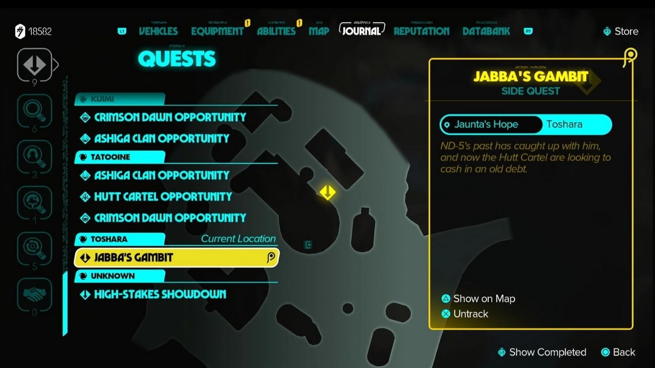 How to complete Jabba’s Gambit Quest in Star Wars Outlaws