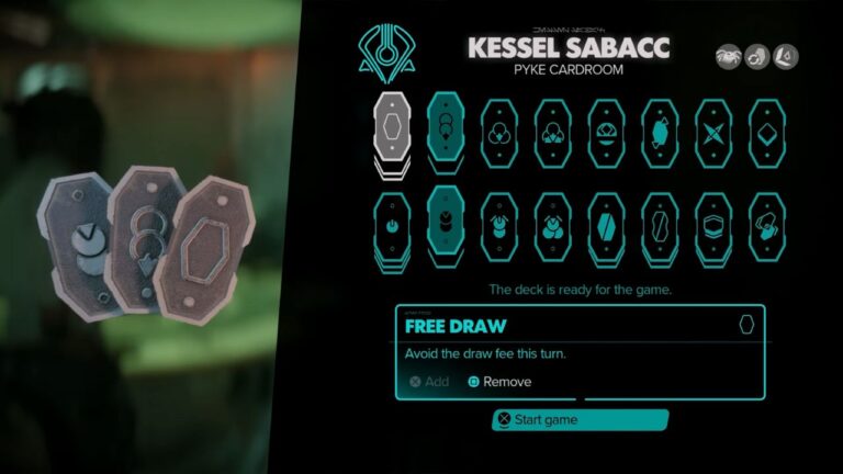 Anleitung zum Spielen von Kessel Sabacc in Star Wars Outlaws