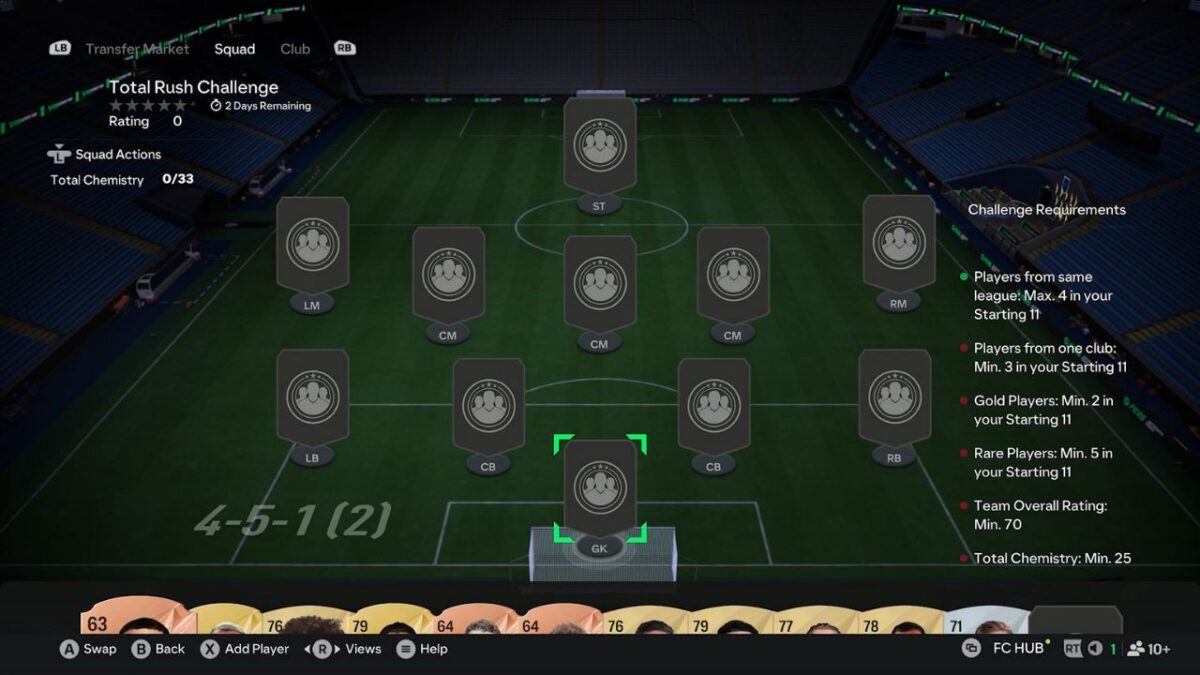 Guide for EA FC 25 Total Rush Challenge SBC
