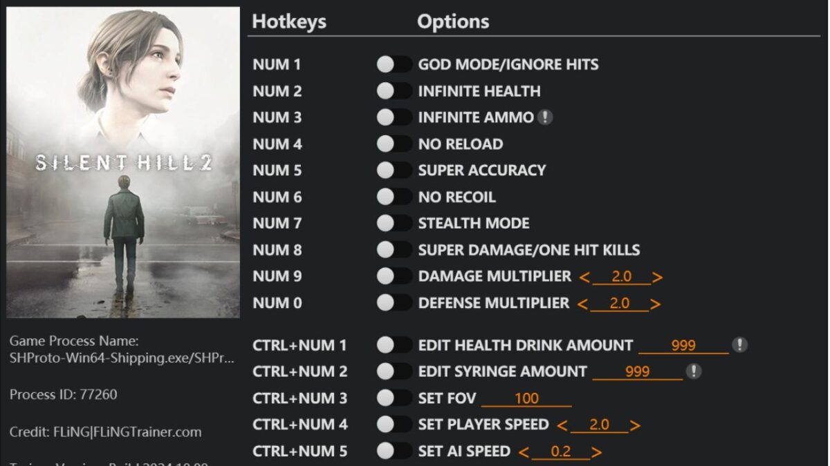 The Best Trainer for Silent Hill 2 Remake