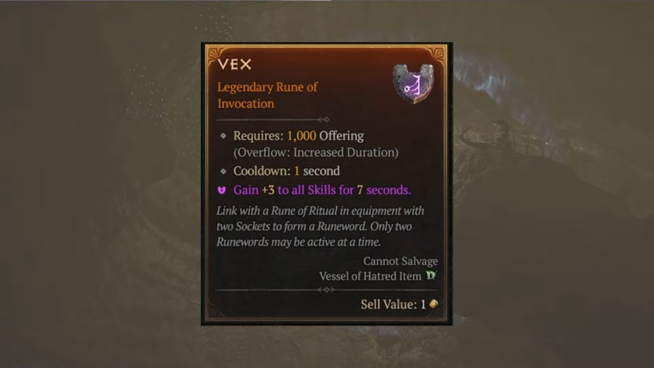 Farming Runes in Diablo 4 Vessel of Hatred DLC